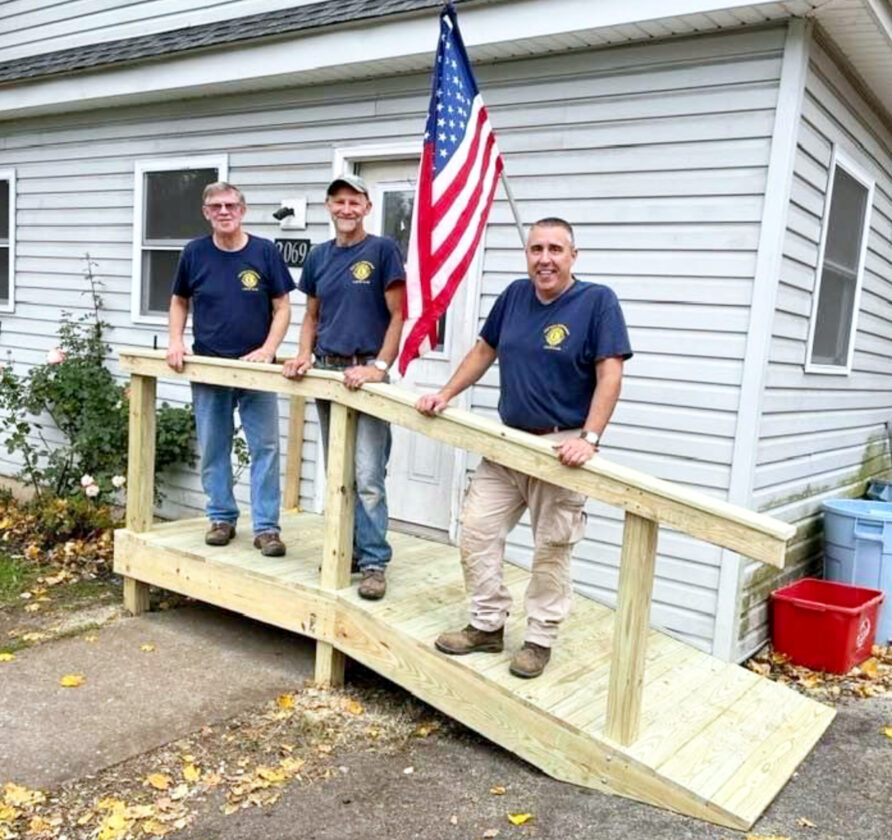 Lions Club builds access ramp | News, Sports, Jobs - The Express